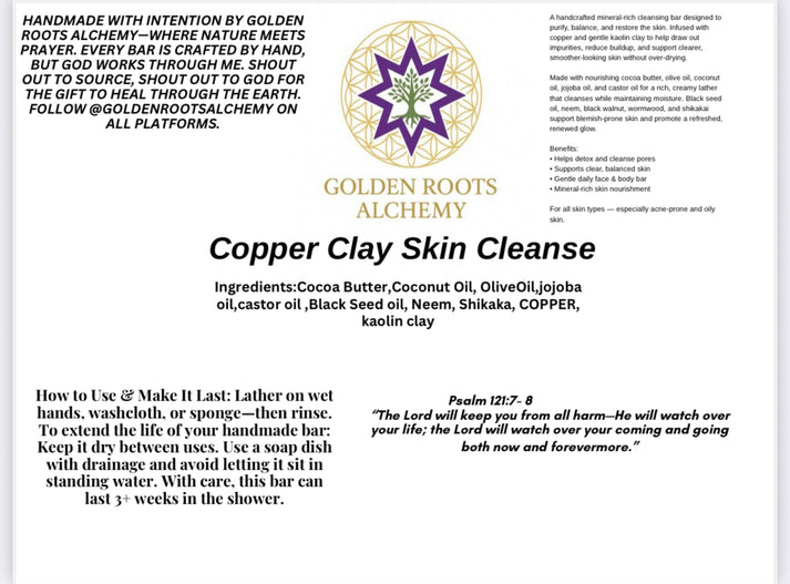 Copper Clay Skin Cleanse – Golden roots alchemy